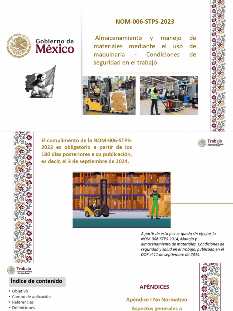 Presentacion Nom 006 STPS 2023 | PDF