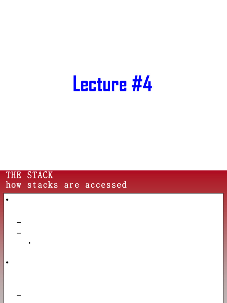 L4 Pdf Assembly Language Pointer Computer Programming 8492