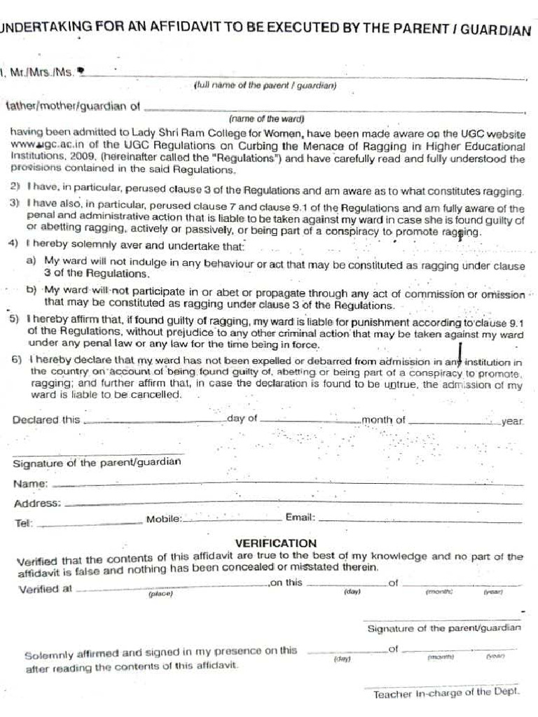 Guardian Affidavit LSR | PDF