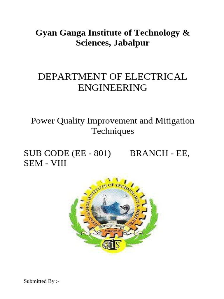 Power Quality Mitigation Techniques | PDF | Capacitor | Rectifier