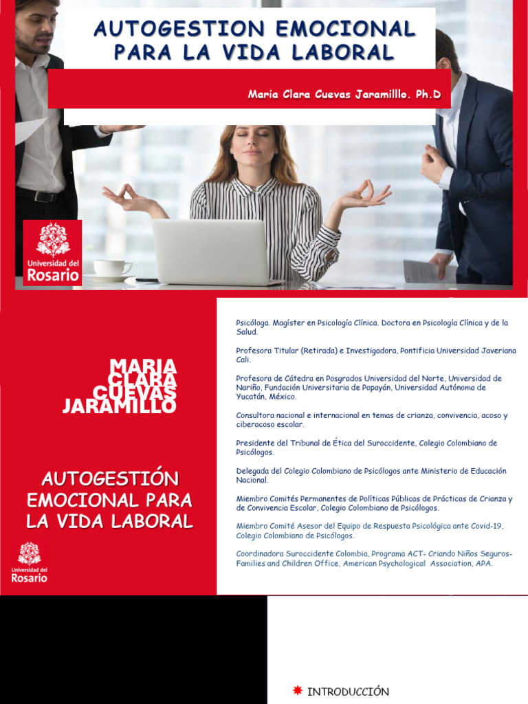 Autogestión Emocional para La Vida Laboral. Def - Maria Clara Cuevas | PDF | Las emociones ...