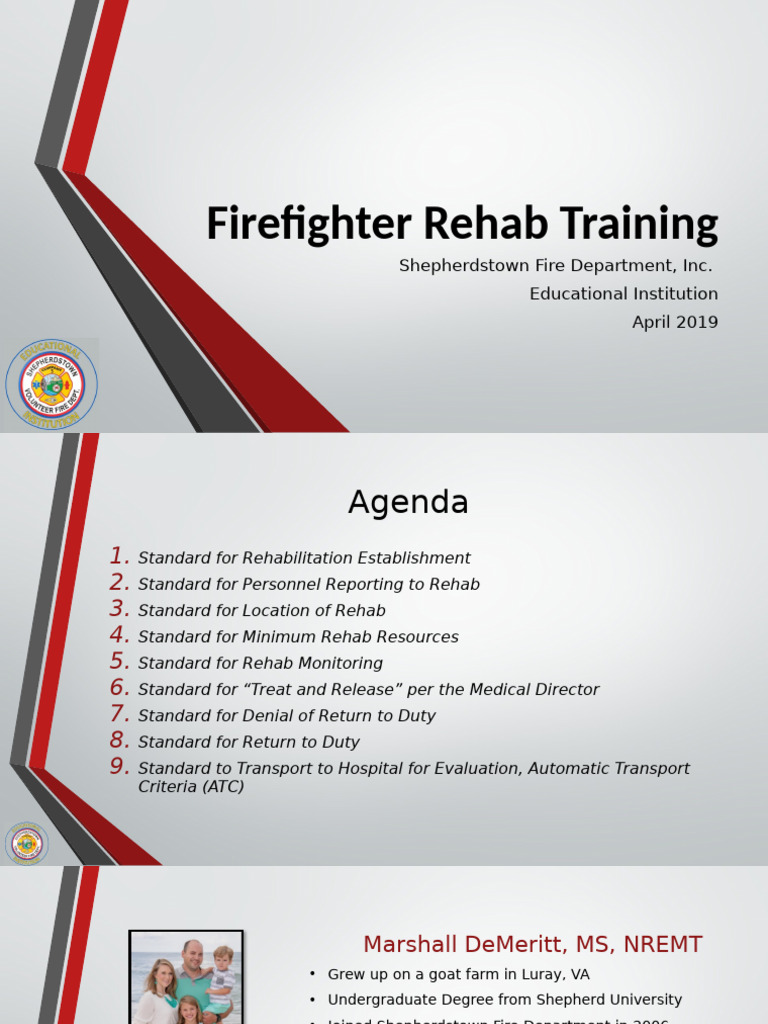 Firefighter Rehab Training Sfdei | PDF | Emergency Medical Services ...