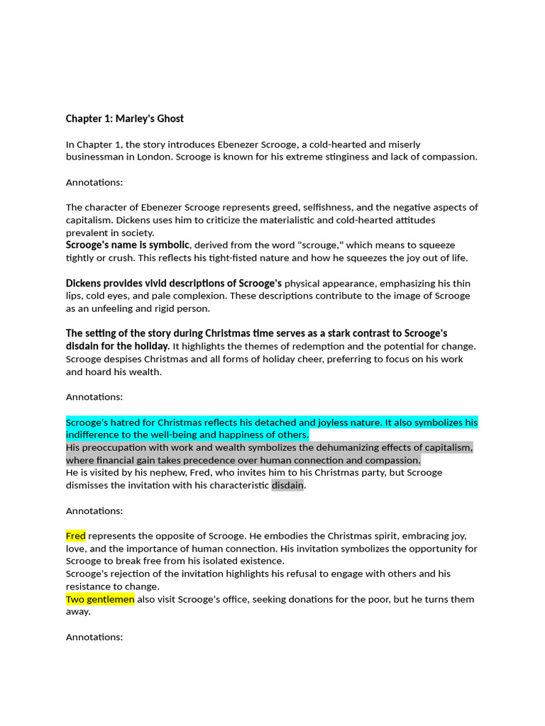 A Christmas Carol | PDF | Ebenezer Scrooge | A Christmas Carol