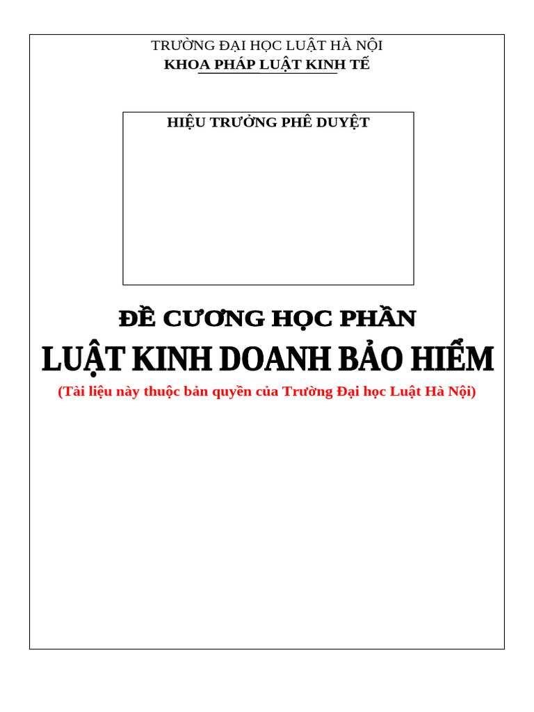 Luat KD Bao Hiem - 2TC | PDF