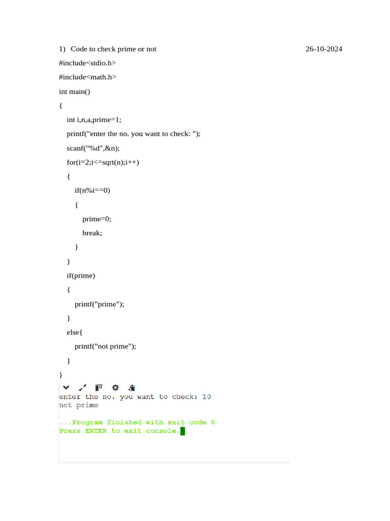 Code for Fibonacci Series | PDF | Discrete Mathematics | Number Theory