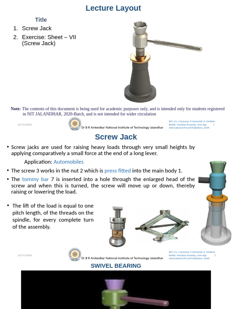 L-10, Screw Jack | PDF | Screw | Metalworking