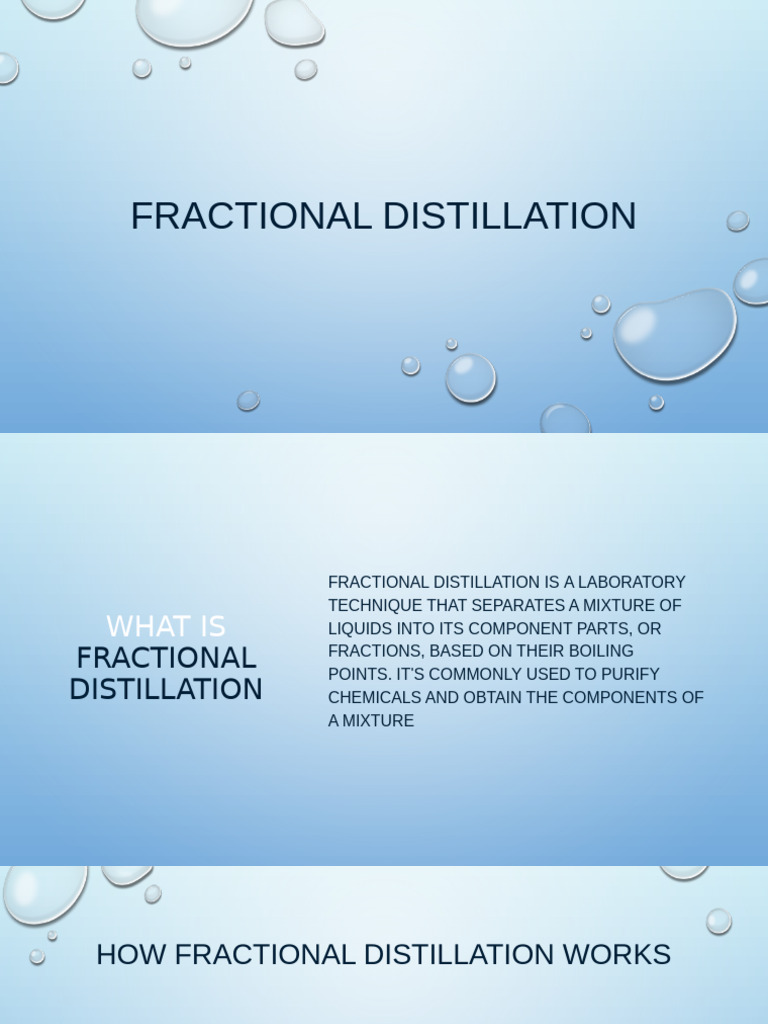 Fractional Distillation | PDF