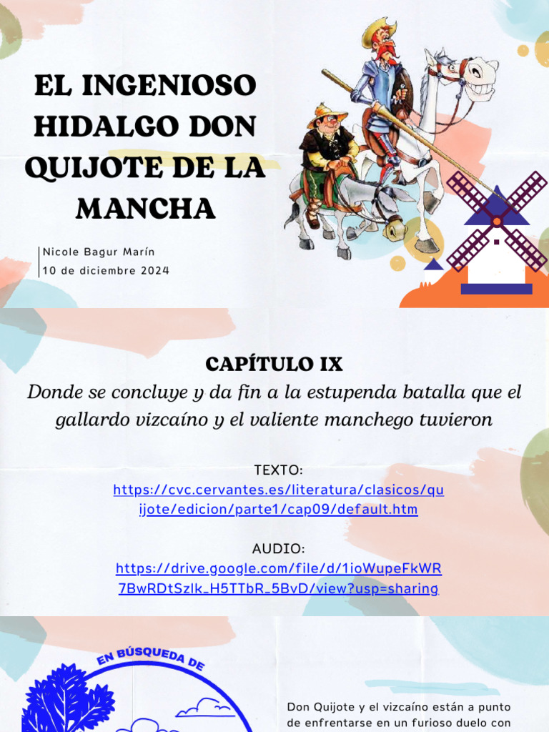 QUIJOTE Presentación | PDF