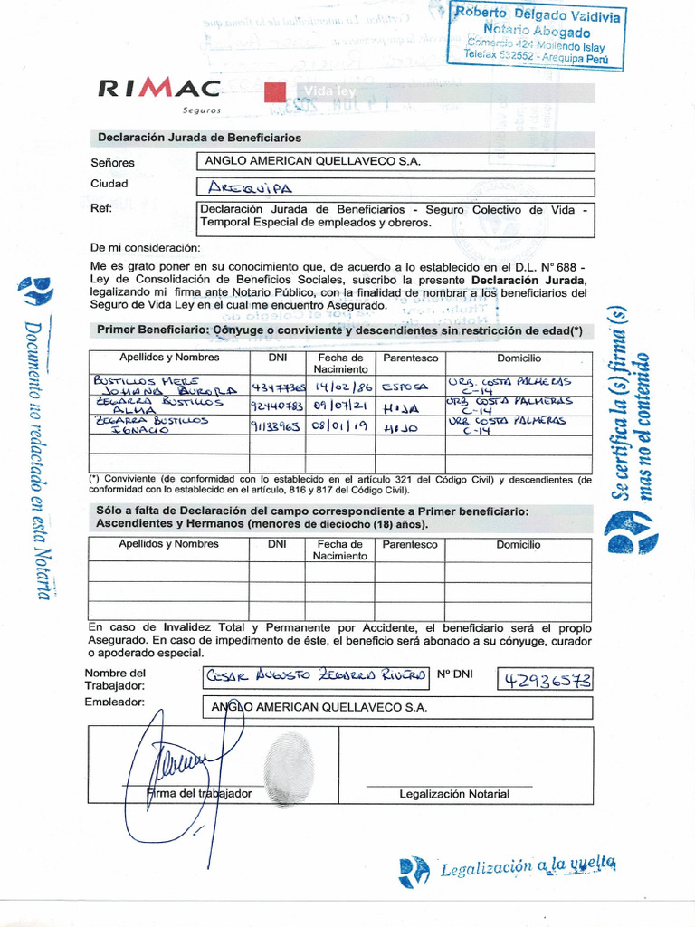 Eps Rimac Cesar Zegarra | PDF