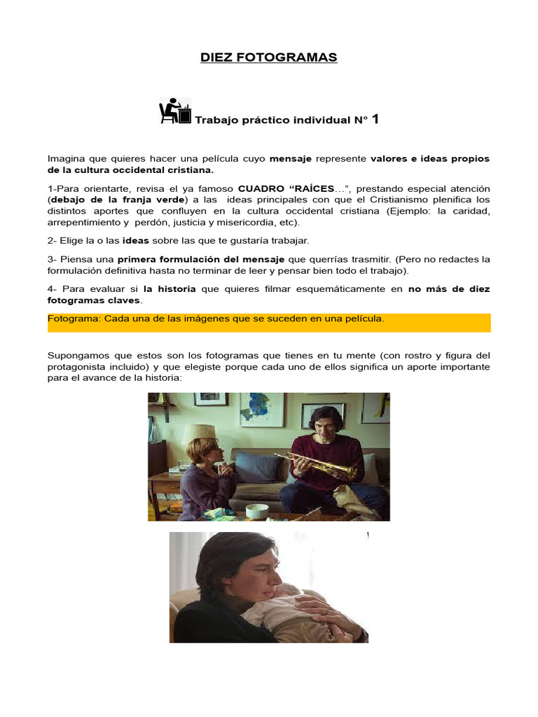 Tp1-Diez Fotogramas | PDF