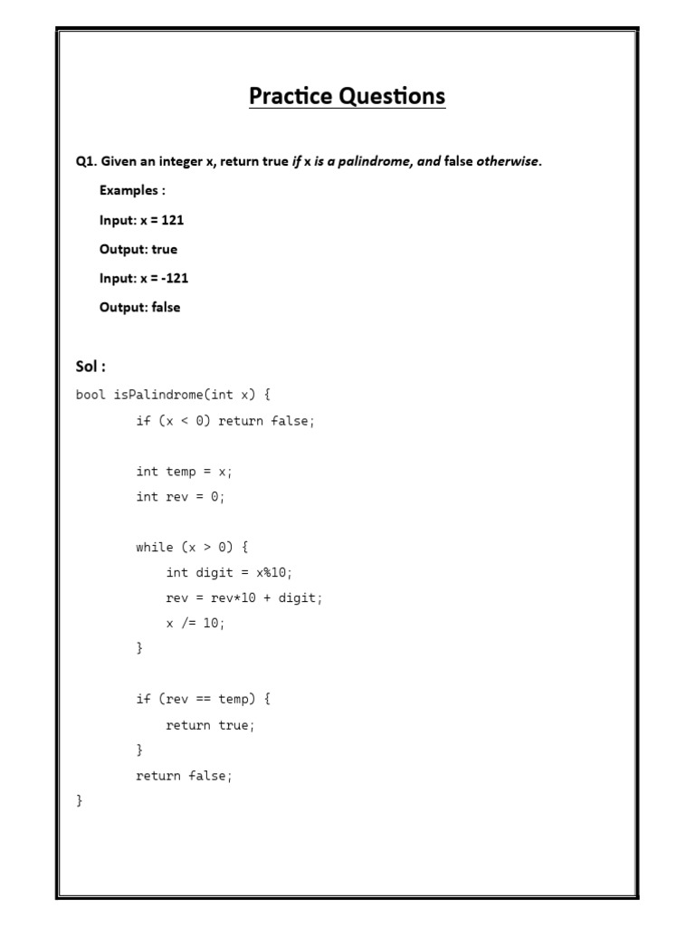 First Year Practice Questions | PDF | Computer Programming | Computing