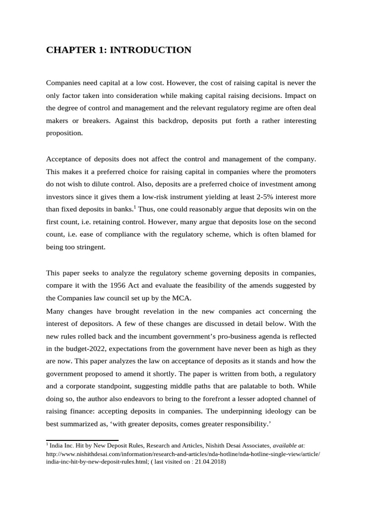 Dissertation First Draft | PDF | Deposit Account | Interest