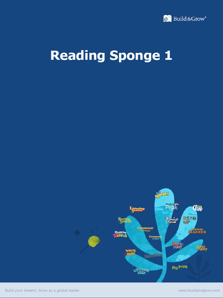 Reading Sponge 1 Teachers Guide | PDF | Reading Comprehension | Brainstorming