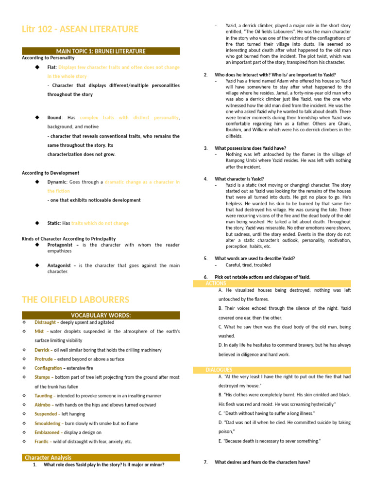 Asean Lit Brunei - 3RD Country | PDF | Brunei | Malaysia