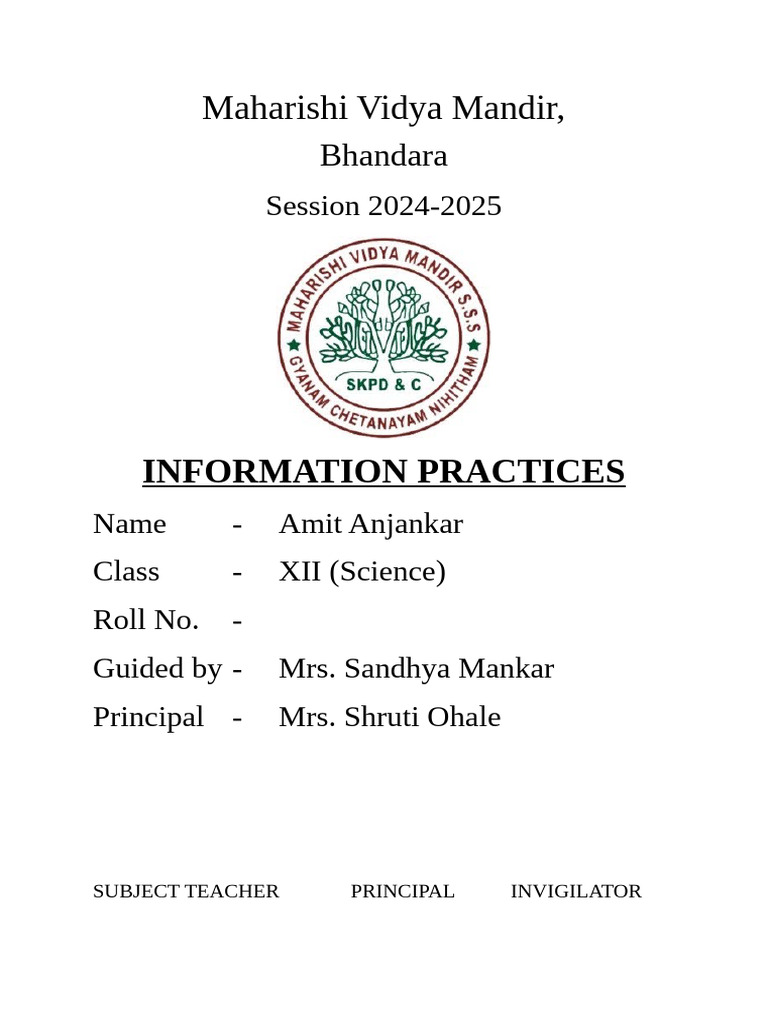 Information Practices | PDF