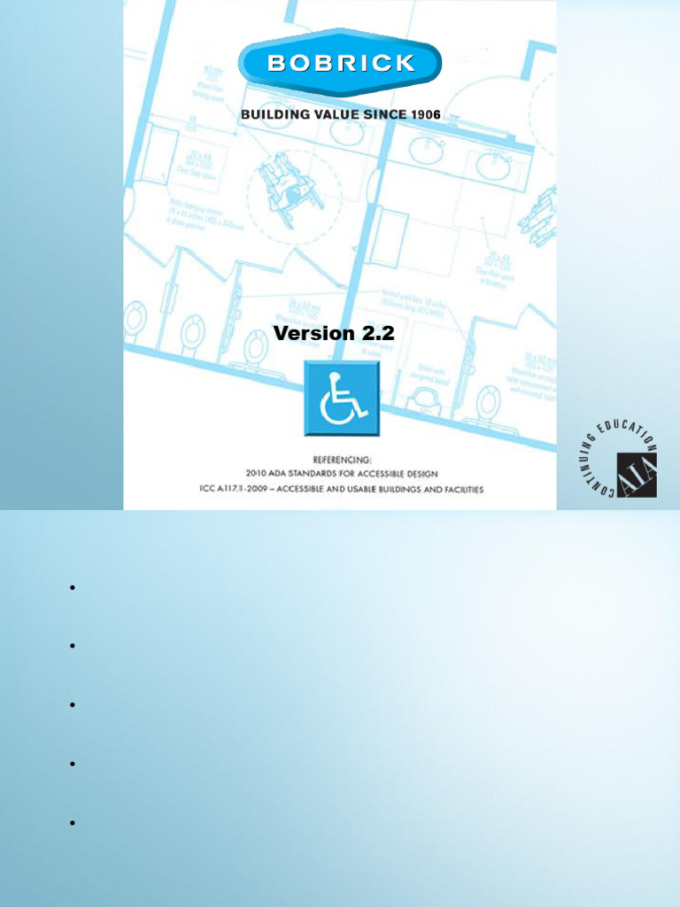 Bobrick - Accessible Restroom Design - Commercial Presentation | PDF ...