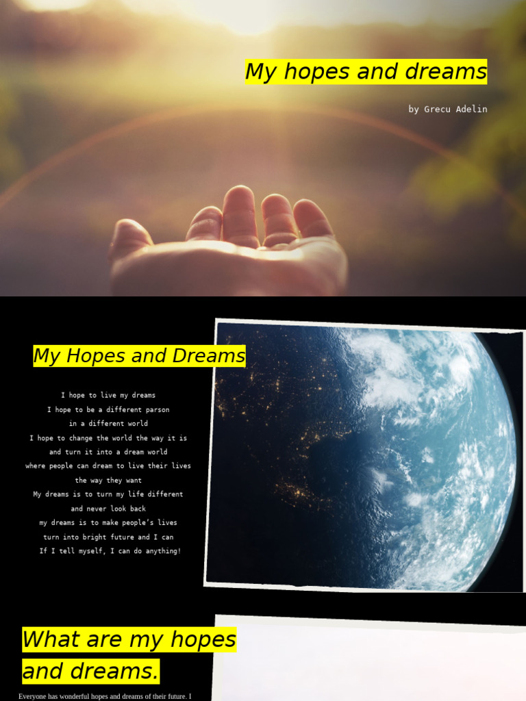 My hopes and dreams | PDF
