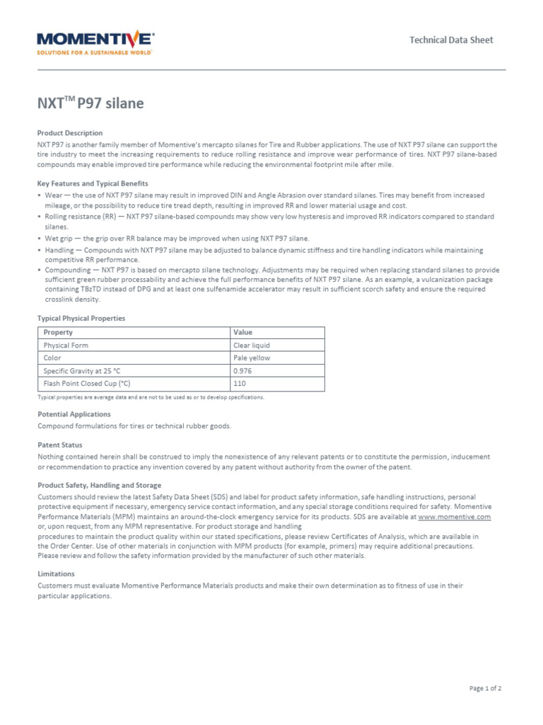 nxt-p97-tds-20-9-23 | PDF | Tire