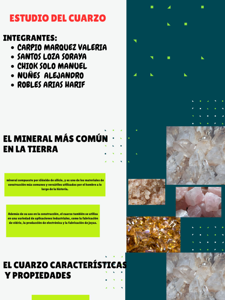 Análisis Del Cuarzo | PDF | Hormigón | Minerales