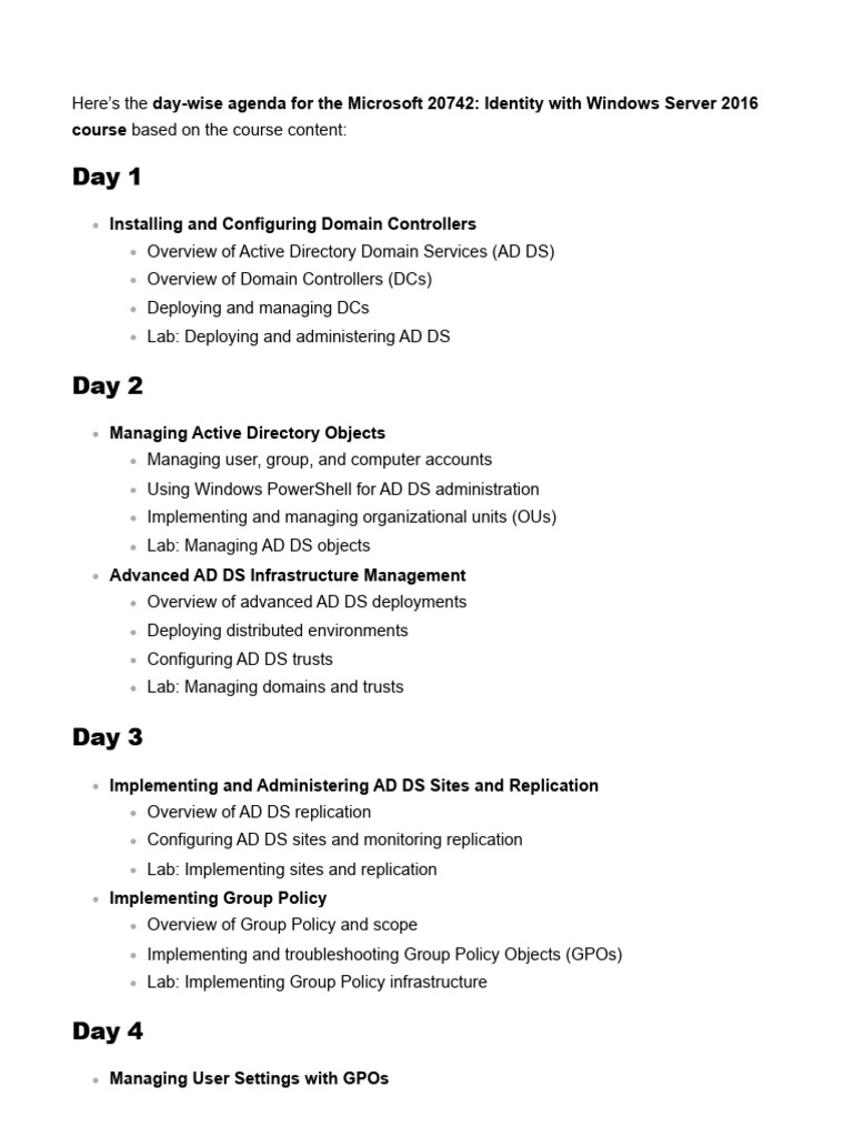 Active Directory TOC | PDF | Active Directory | Group Policy