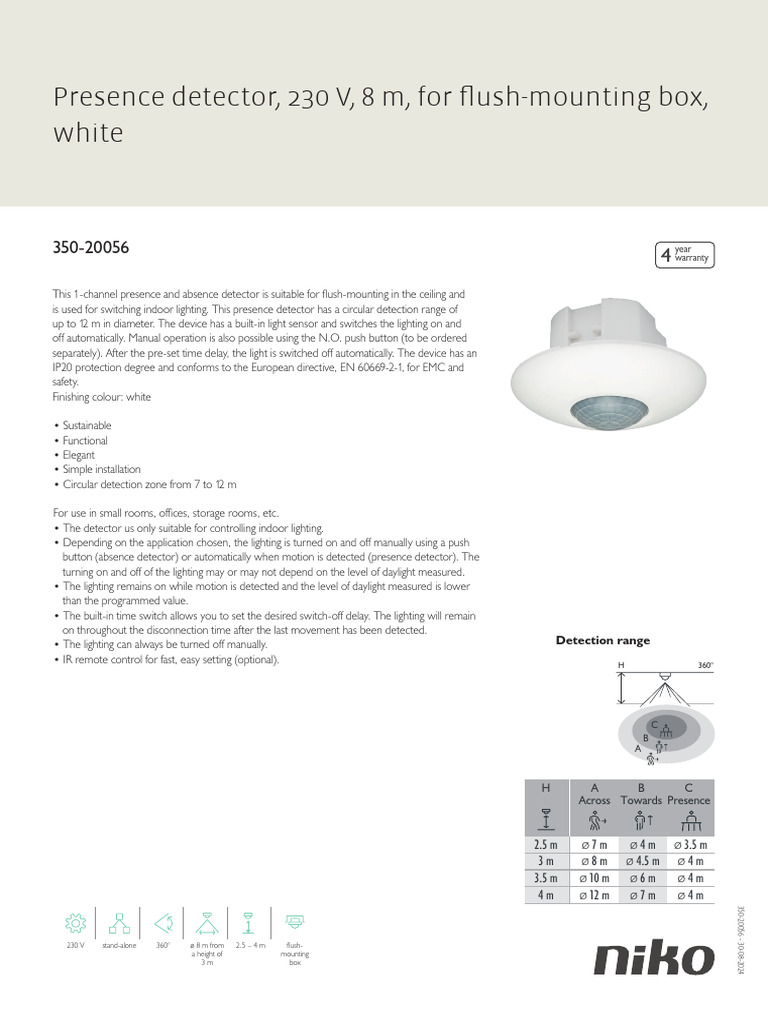 PD350-20056_engb | PDF | Lighting | Sensor