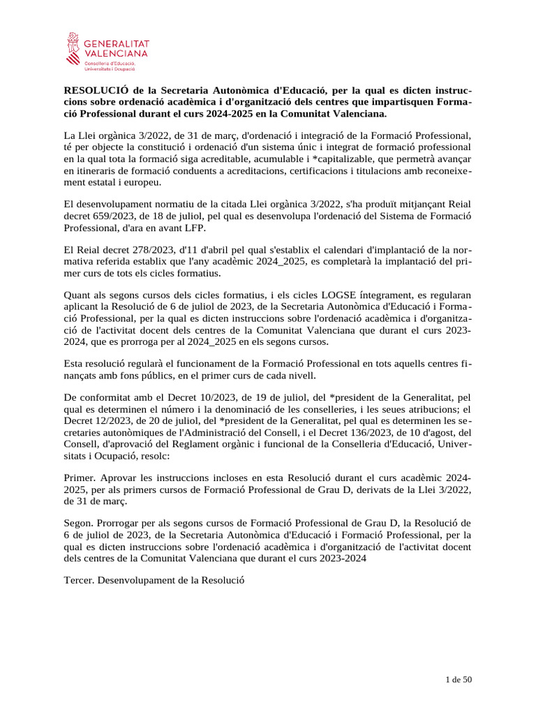 Ppi Curs 01 Instrucciones 2024 25 Sectorial Castel - t1720524977 - 4 - 1 | PDF