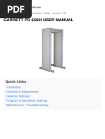 Garrett PD 6500i | PDF | Metal Detector | Food And Drug Administration