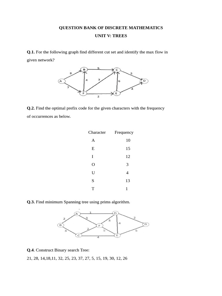 QB TREES | PDF | Theoretical Computer Science | Algorithms And Data ... QB TREES | PDF | Theoretical Computer Science | Algorithms And Data ...