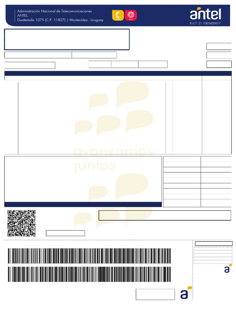 e-Ticket de Telecomunicaciones UYU | PDF | Dinero | Economias