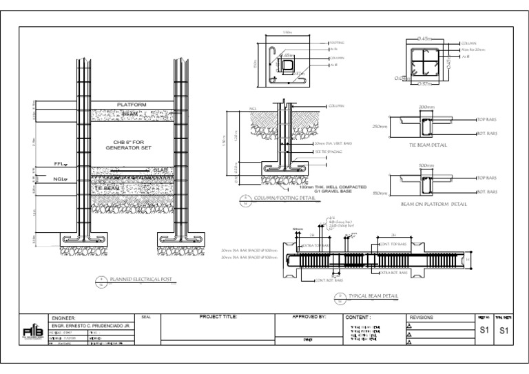 Planned Electrical Post Drawing | PDF