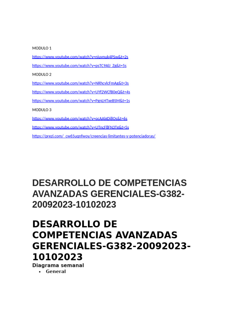 Link Contenido Desarrollo de Competencias Avanzadas Gerenciales-G382 ...