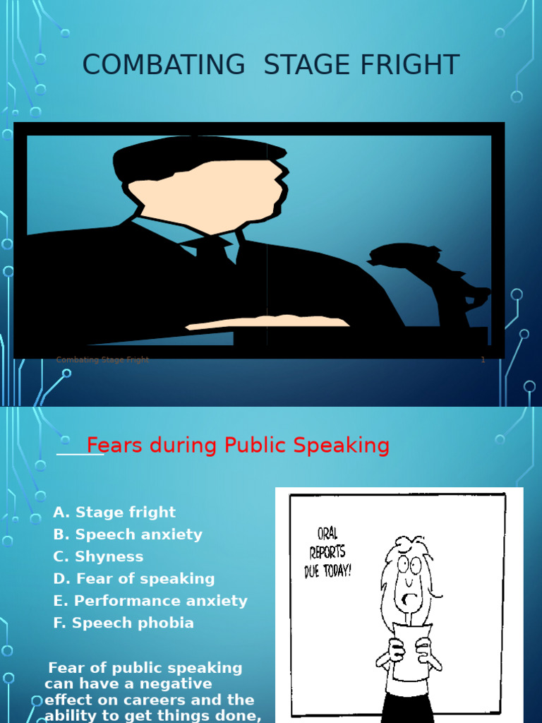 Lecture 02, SATGE FRIGHT | PDF | Anxiety | Fear