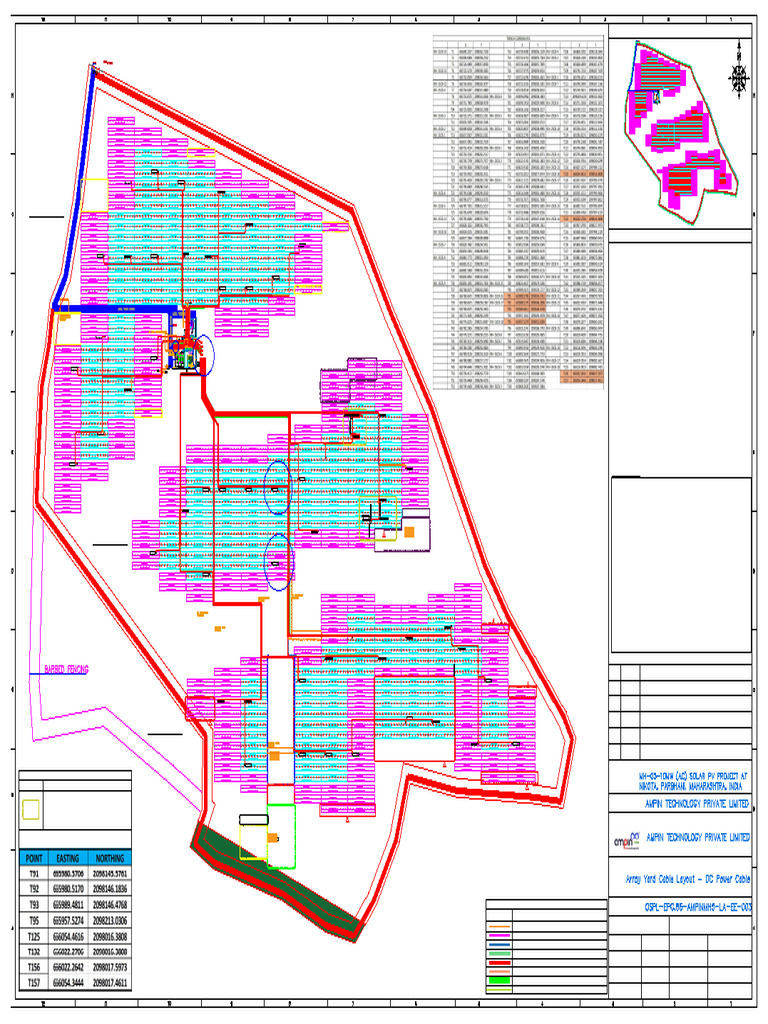 MH05-SPV19-PV Array Yard Cable Layout - DC Power Cable - Trench ...