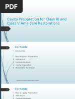 Class V Amalgam Restoration Guide | PDF | Tooth Enamel | Dentistry Branches