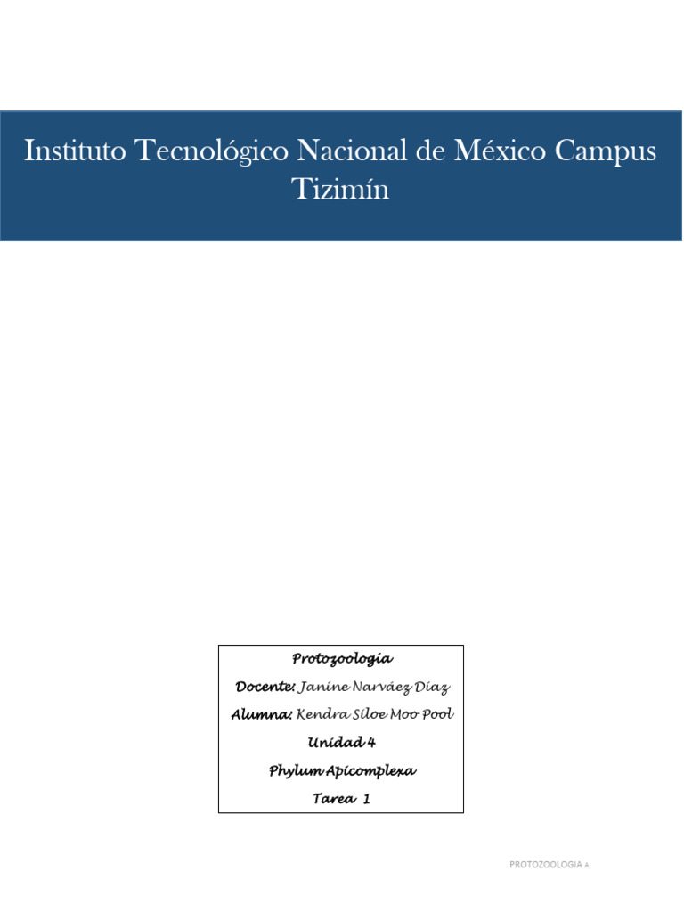 TAREA 1u4 | PDF | Plasmodium | Microbiología