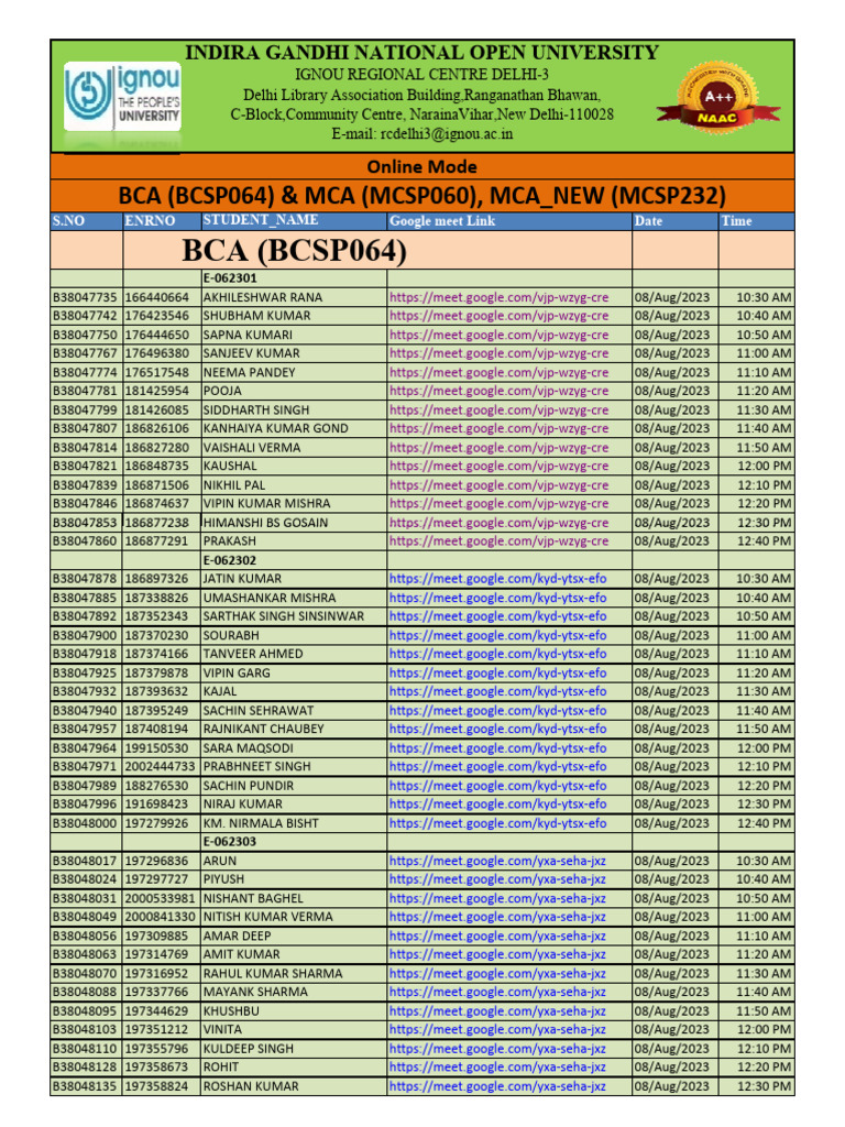 BCA, MCA & MCA - NEW Viva June 2023 | PDF
