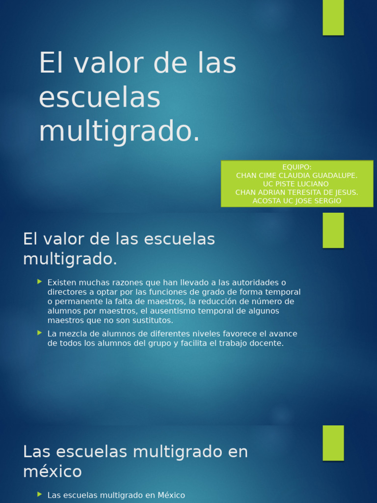 Valor y Modelos de Escuelas Multigrado | PDF | Maestros | Plan de estudios