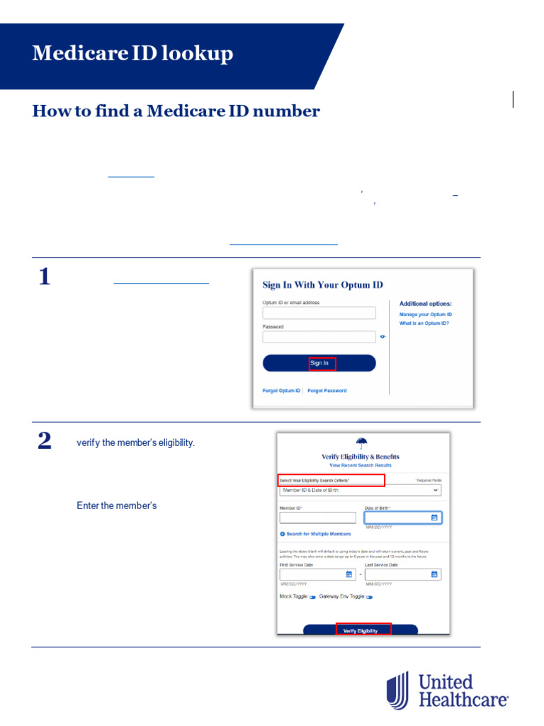 Medicare-ID-Lookup-QRG | PDF | Medicare (United States) | Health Policy