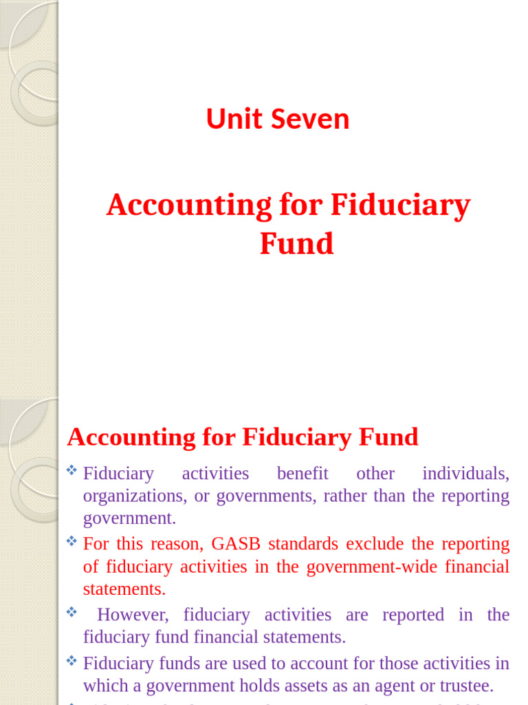 Fiduciary Fund Accounting Explained | PDF | Pension | Defined Benefit ...