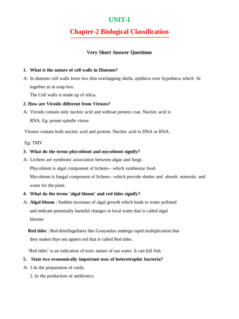 Edited Biological - Classification | PDF | Fungus | Algae