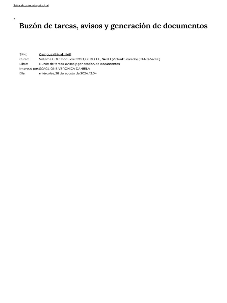 2. Buzón de tareas, avisos y generación de documentos GEDO | PDF