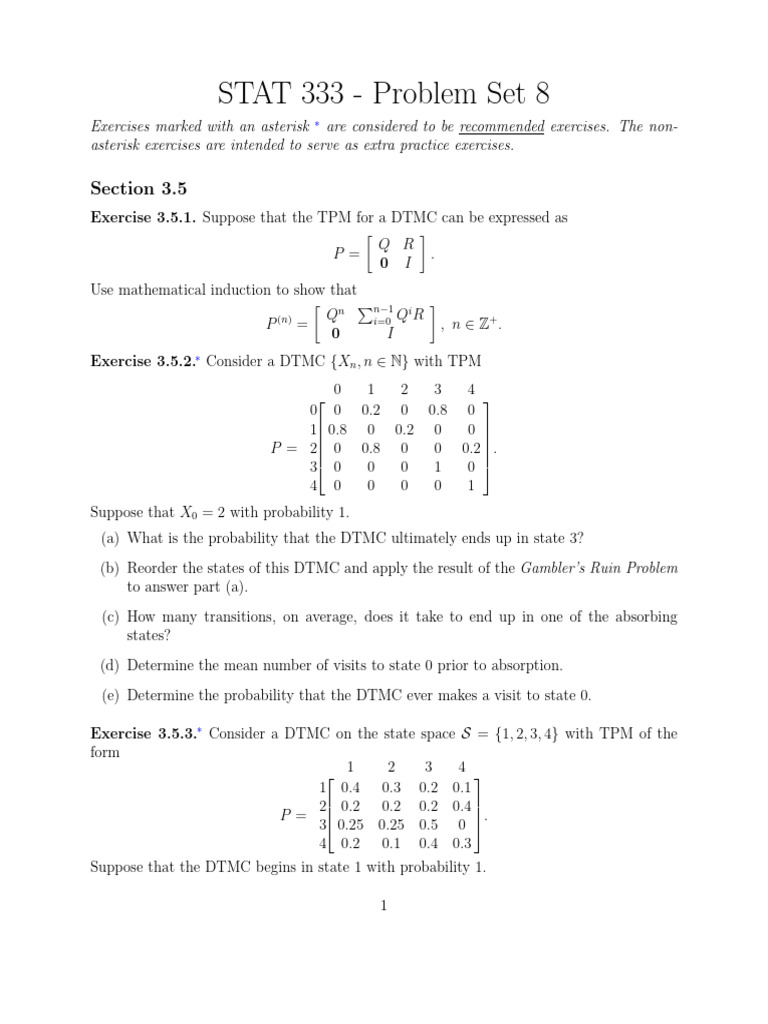 Problem Set 8 | PDF | Probability Theory | Mathematics