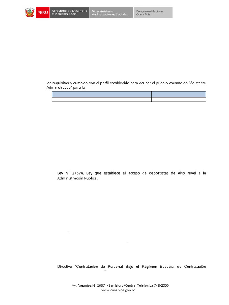 Proceso Cas #1279 - 2024-Midis-Pncm | PDF | Educación más alta ...