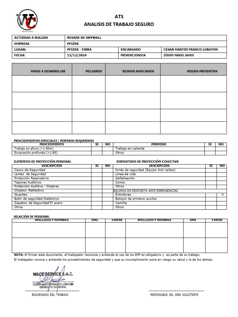ATS RESANE DE DRYWALL | PDF