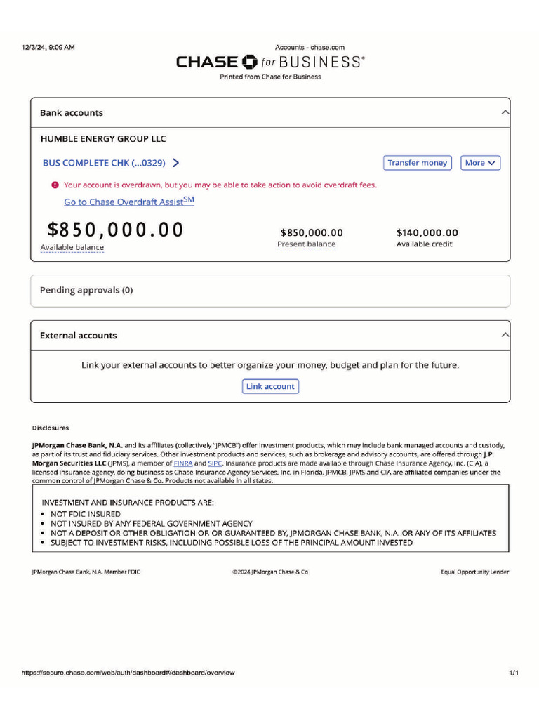 Accounts - Chase | PDF