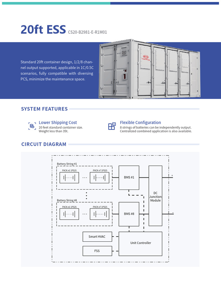 20ft ESS-EN | PDF | Electricity | Electrical Engineering