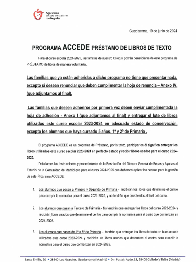Secretaria - Programa Accede 2024-2025 | PDF