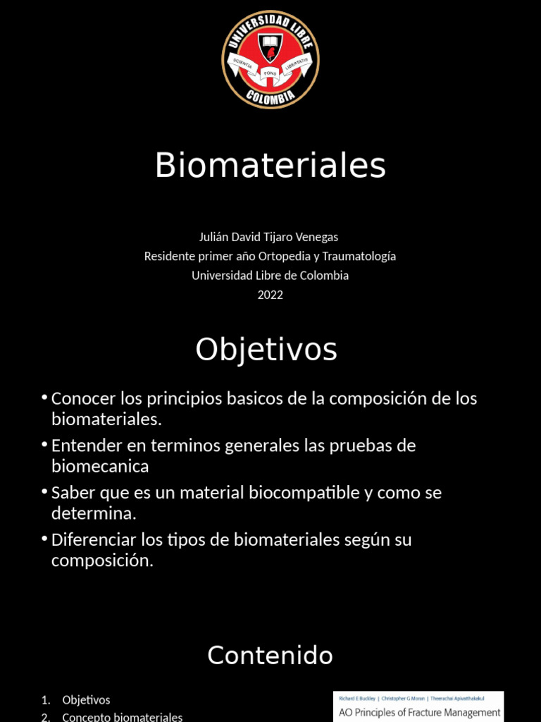 Principios y Clasificación de Biomateriales | PDF | Biomecánica ...