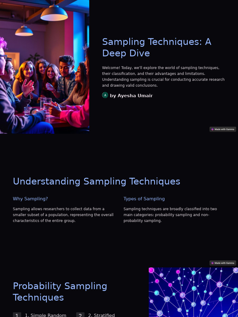 Sampling Techniques A Deep Dive | PDF | Sampling (Statistics) | Science