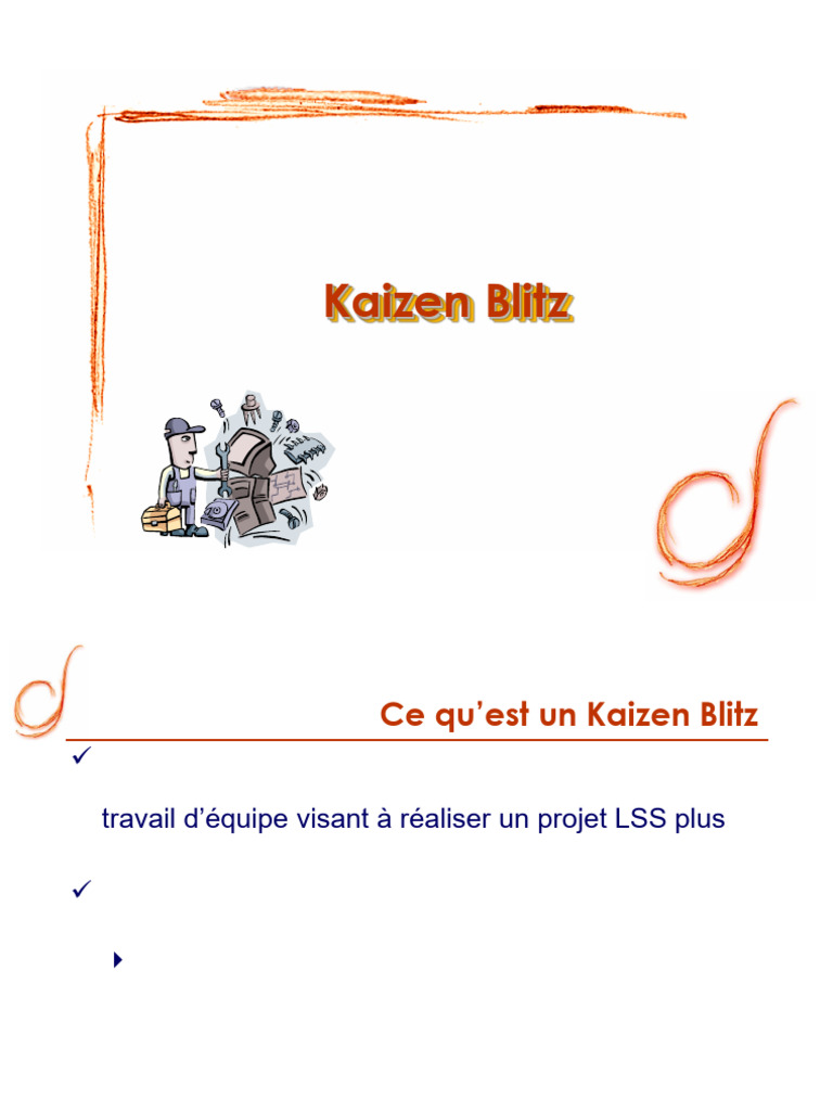 Approche Kaizen Blitz en Amélioration | PDF